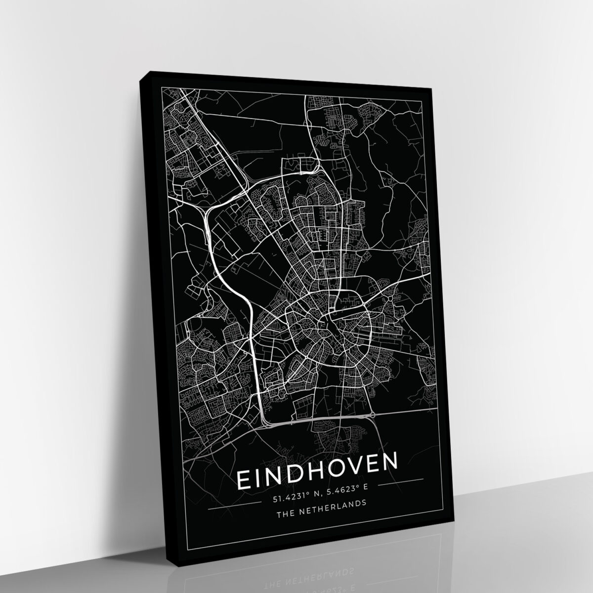 Eindhoven Map | Canvas schilderij of glas schilderij kopen ...